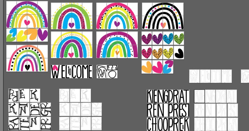 Bright Theme Grade Level Printable Bulletin Board/classroom Door ...