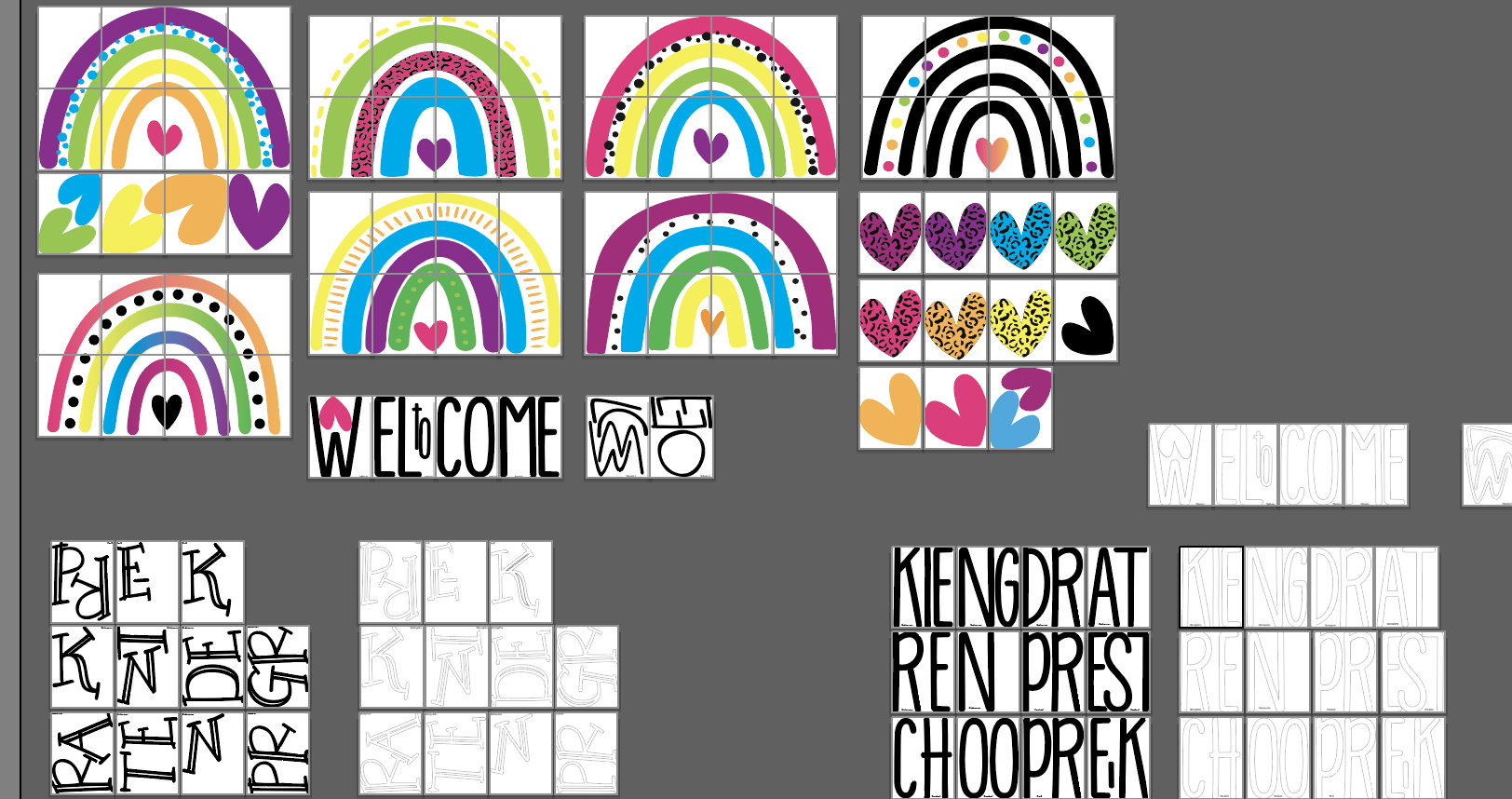 Bright Theme Grade Level Printable Bulletin Board/classroom Door ...