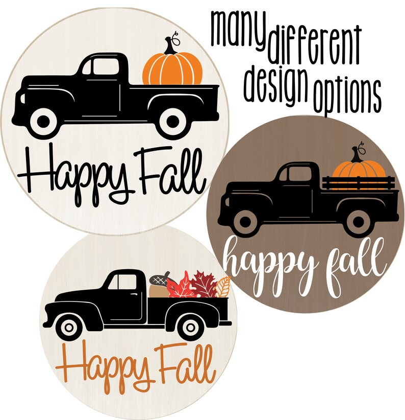 Happy Fall Truck Svg Front Door Sign Svg Fall Sign Svg - Etsy