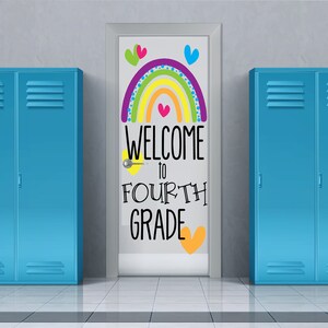 Bright Theme Grade Level Printable Bulletin Board/classroom Door ...