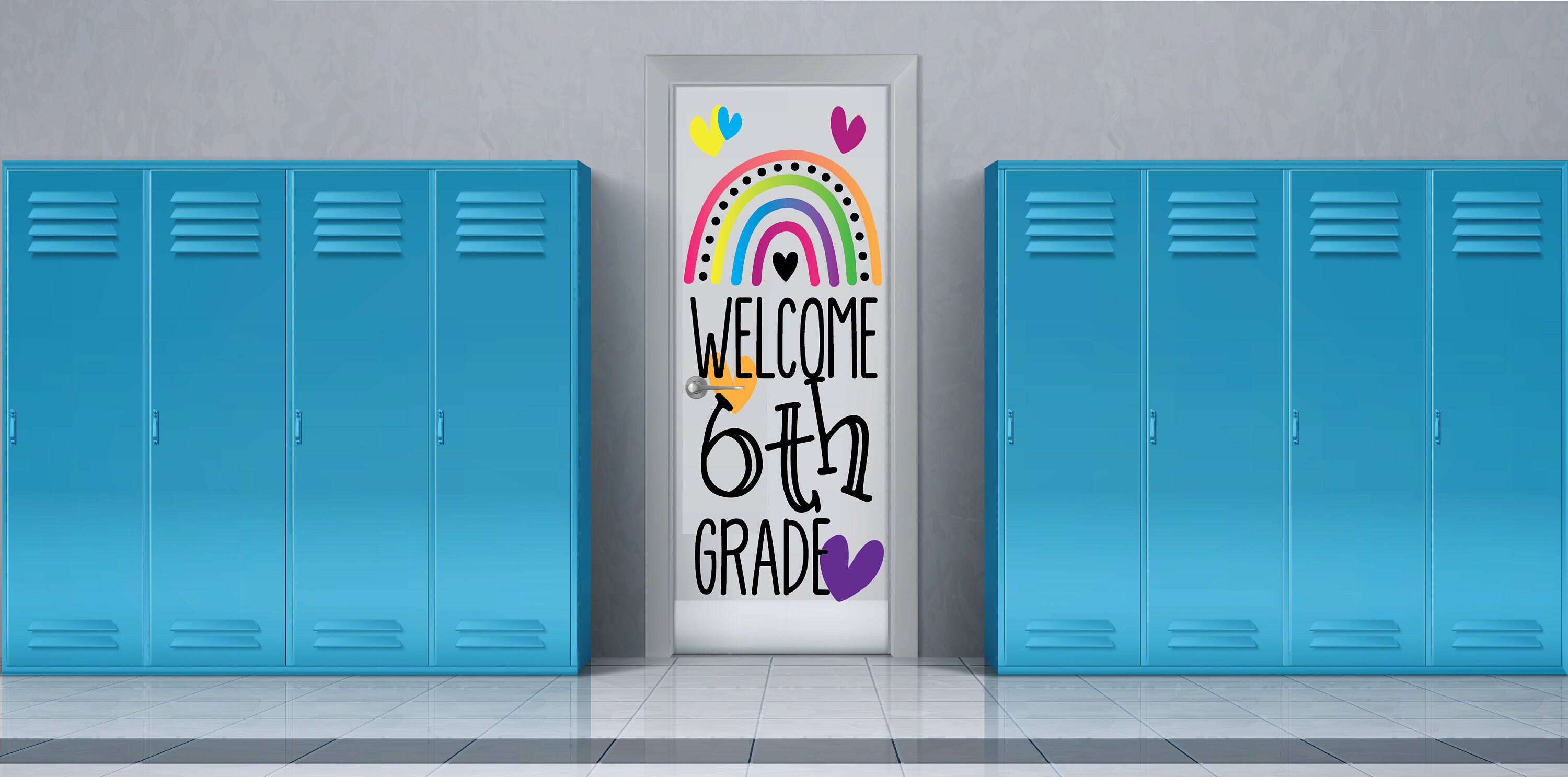 Bright Theme Grade Level Printable Bulletin Board/classroom Door ...