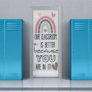 Boho Rainbow Theme Printable Bulletin Board/classroom Door Display Kit ...