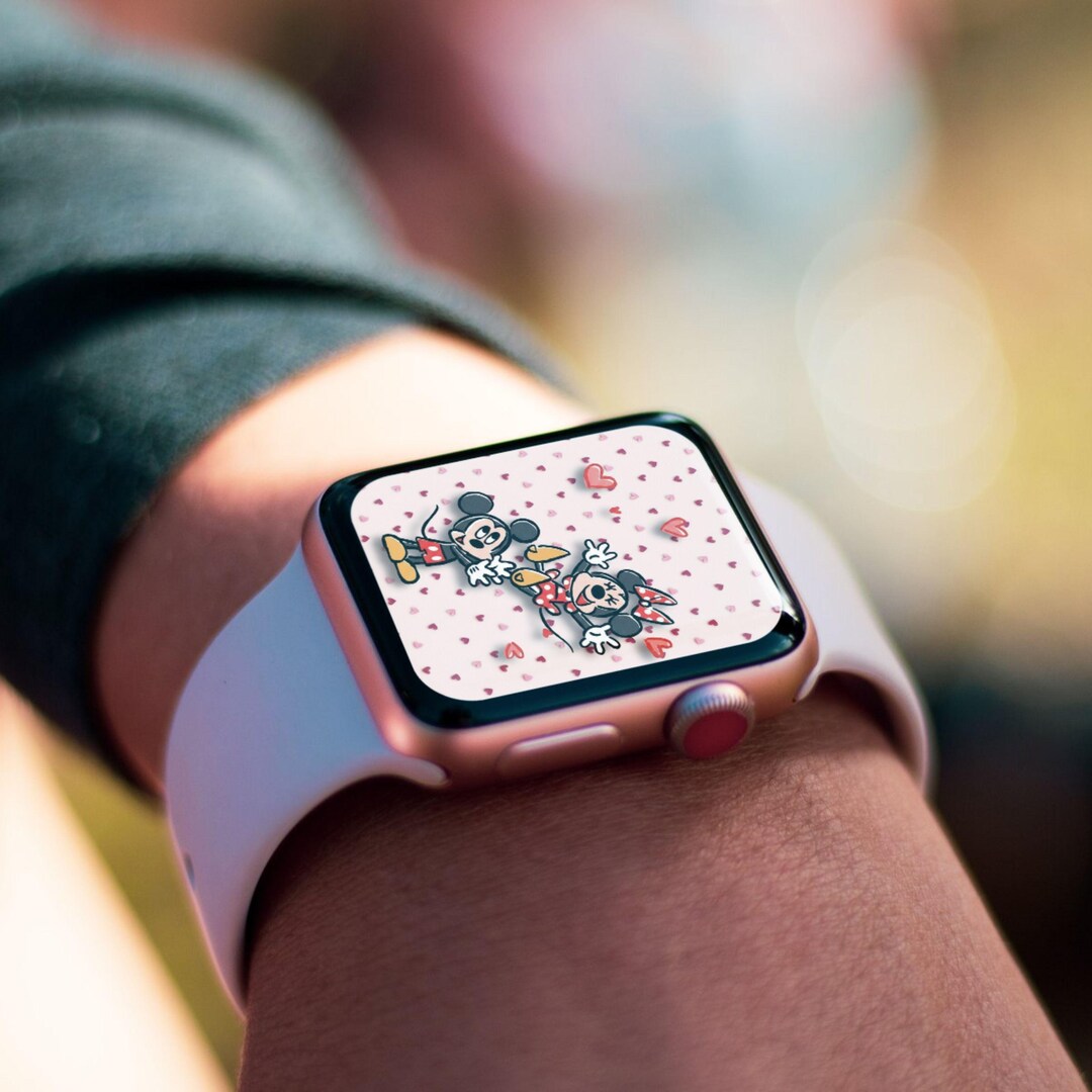 Mickey & Minnie Mouse Apple Watch Face : Disney Aesthetic Heart ...