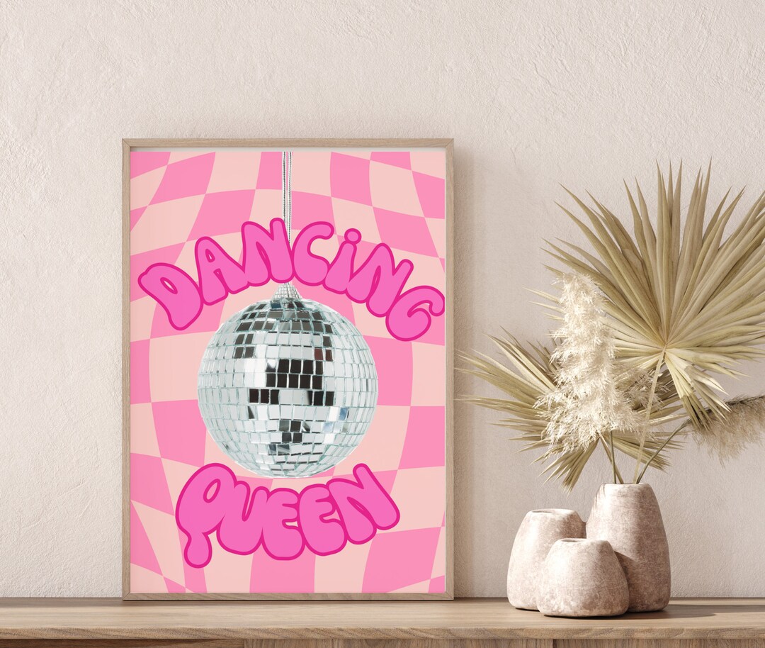 PREPPY / Dancing Queen / Disco / Retro / Digital Download / TRENDY Wall ...