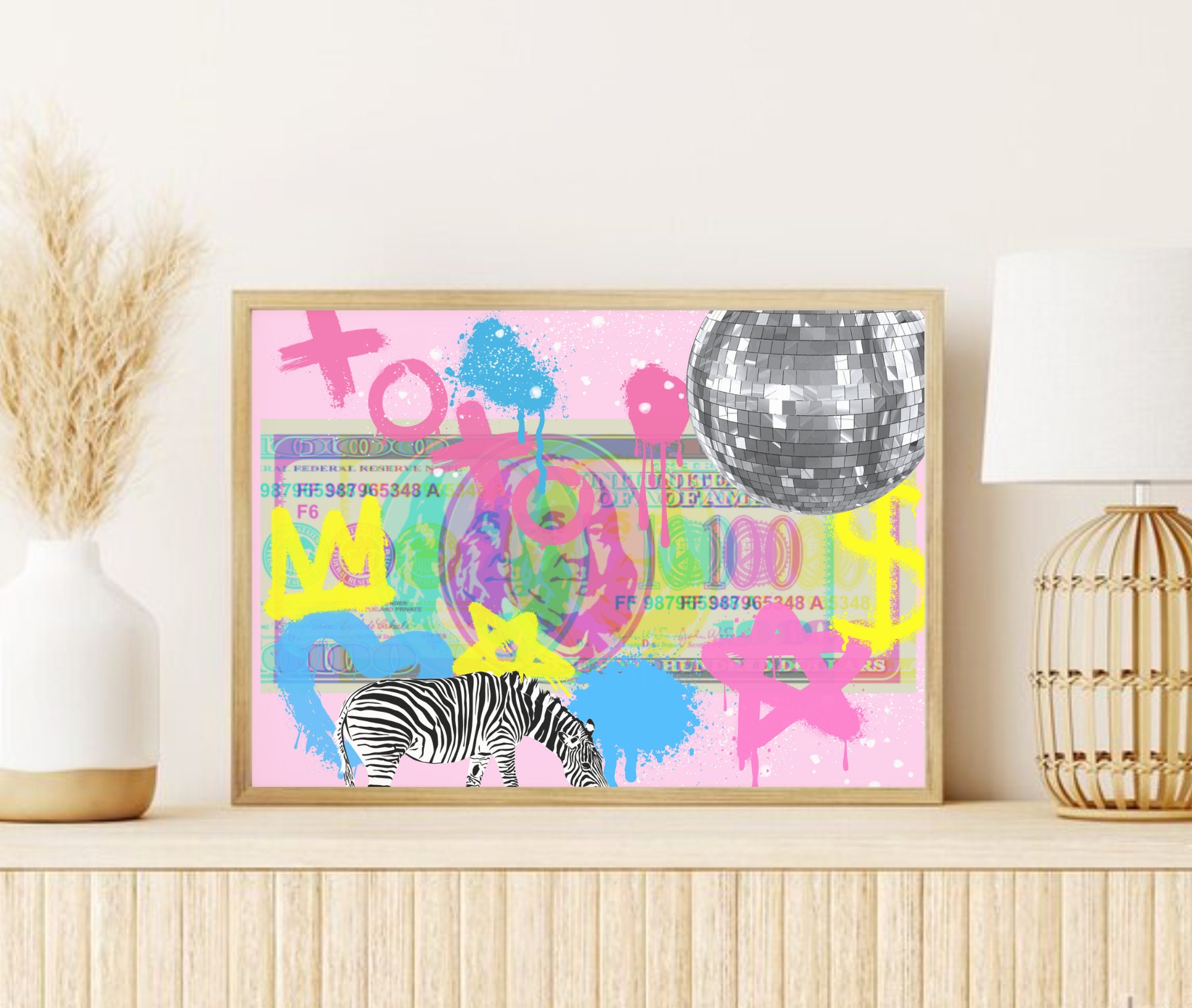 Preppy Spray Paint Wall Art - Etsy Denmark