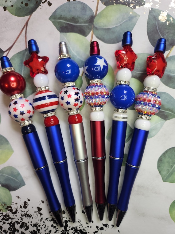 Red White and Blue Ballpoint Pen - Etsy