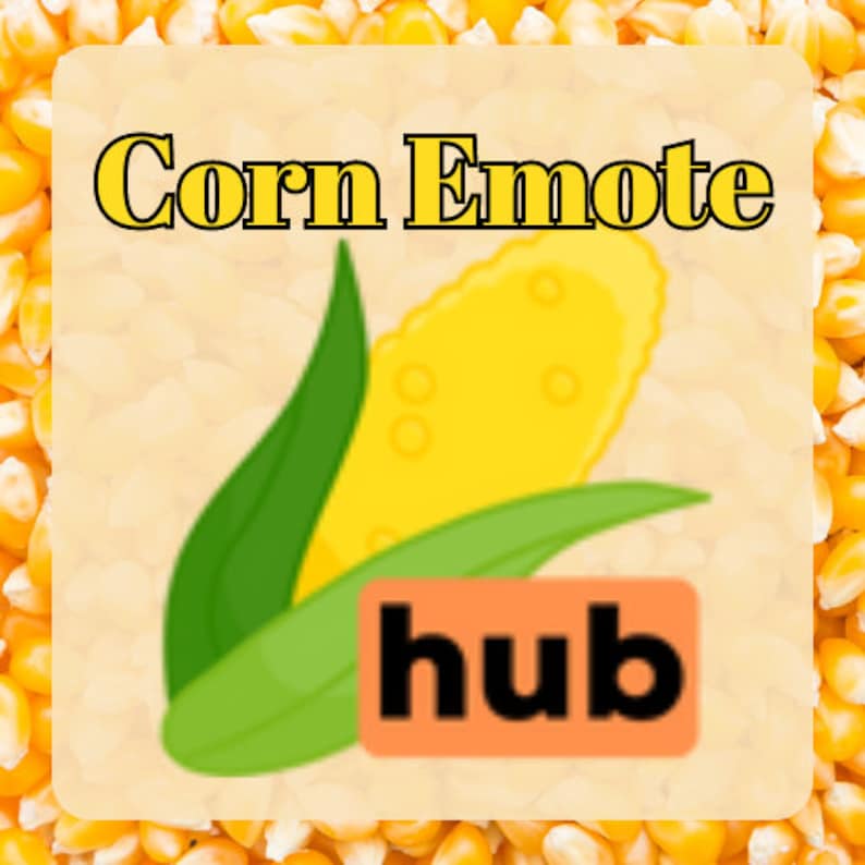 Corn Emote for Twitch, Discord, Etc. - Etsy