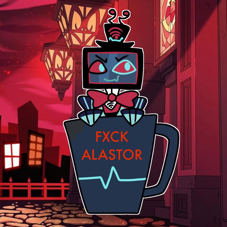 Hazbin Hotel Chibi Taza Llaveros // Alastor, Husk, Valentino, Vox ...