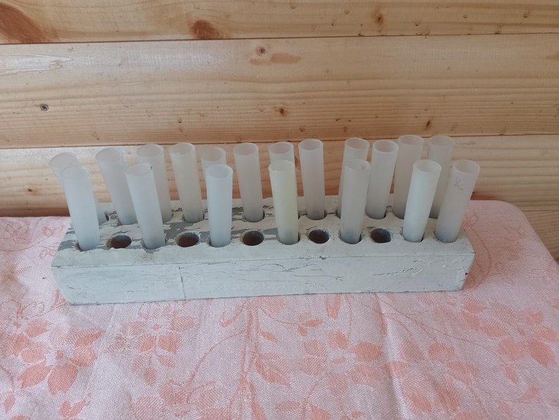 Vintage Wooden Test Tube Rack Old Test Tube Holder Antique - Etsy