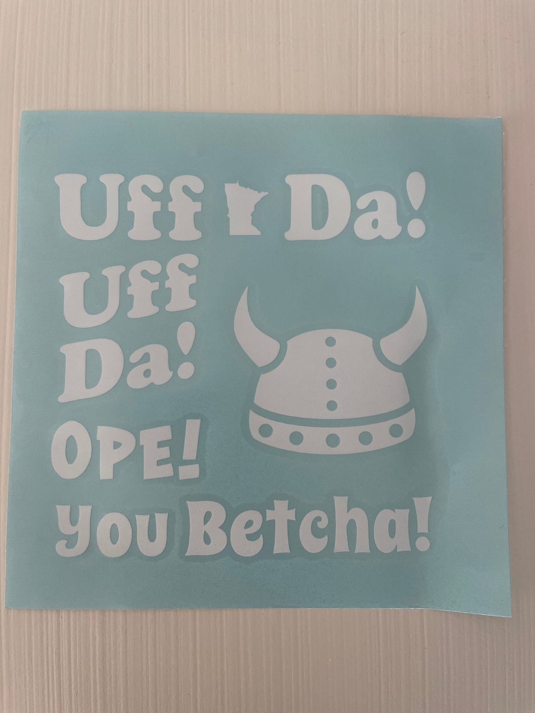 Uff Da, You Betcha, Ope, Viking Sticker Set - Etsy