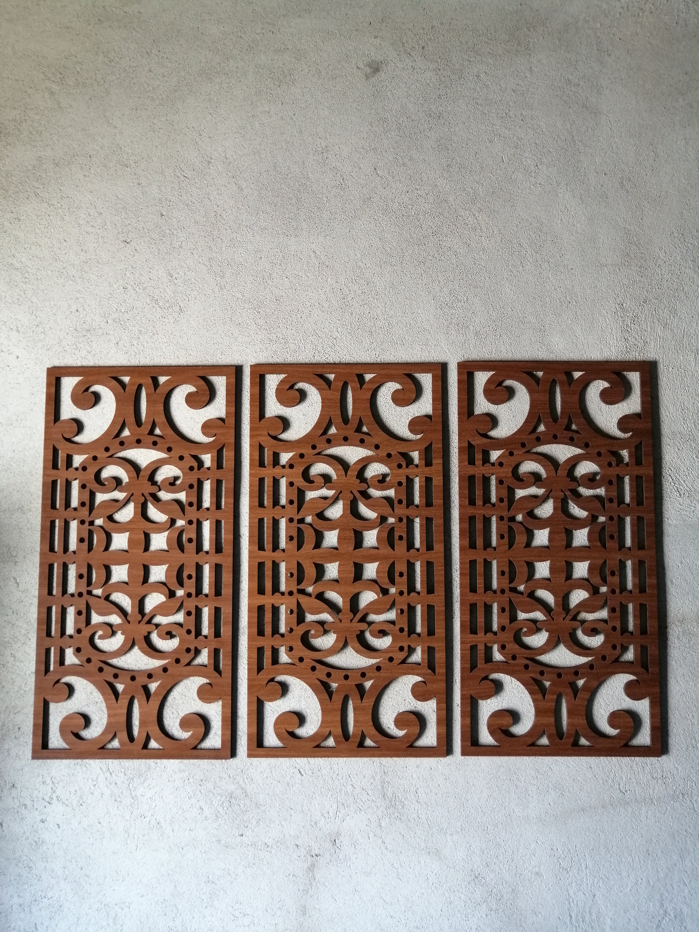 Tríptico moderno de madera para decoración de pared, Panel de trabajo ...