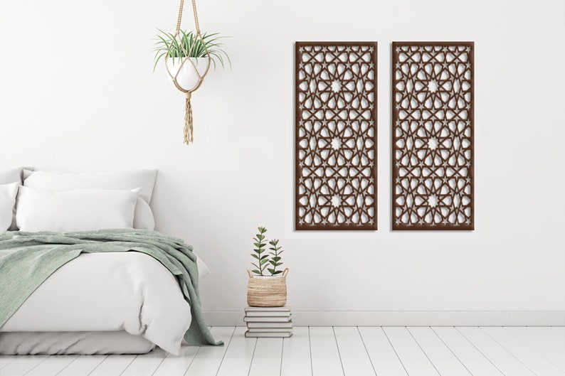 Geometric Wood Decor for Wall Modern Art Wooden Sign - Etsy