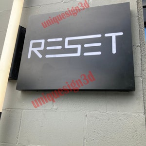 3d Backlit Sign, 3d Led Signage, Custom Outdoor Logo, Light Sign 3d ...