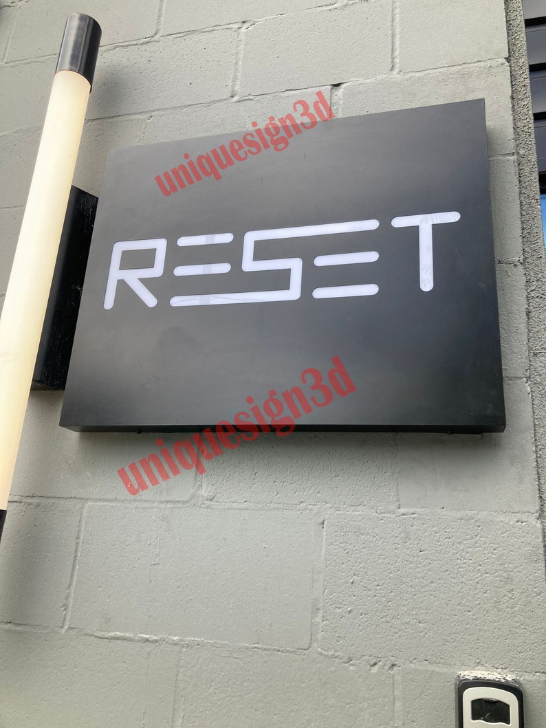 3d Backlit Sign 3d Led Signage Custom Outdoor Logo Light - Etsy