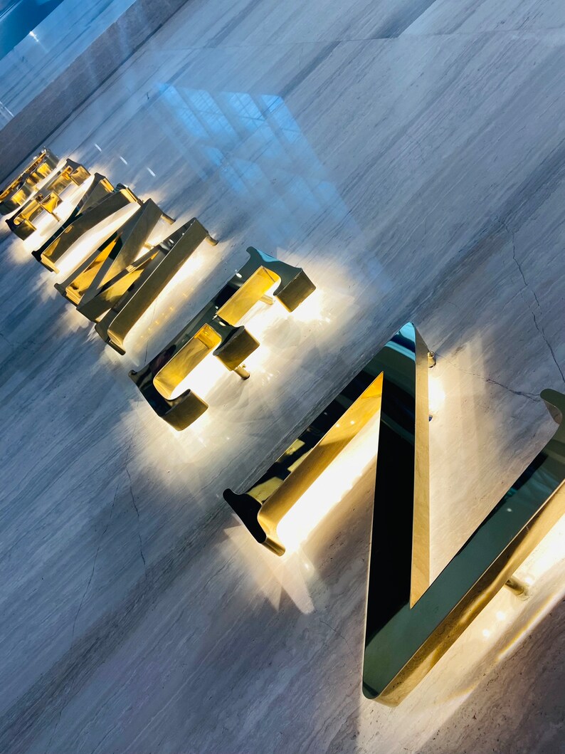 3d Backlit Sign 3d Led Signage Custom Outdoor Logo Light - Etsy