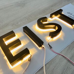 3d Backlit Sign 3d Led Signage Custom Outdoor Logo Light - Etsy
