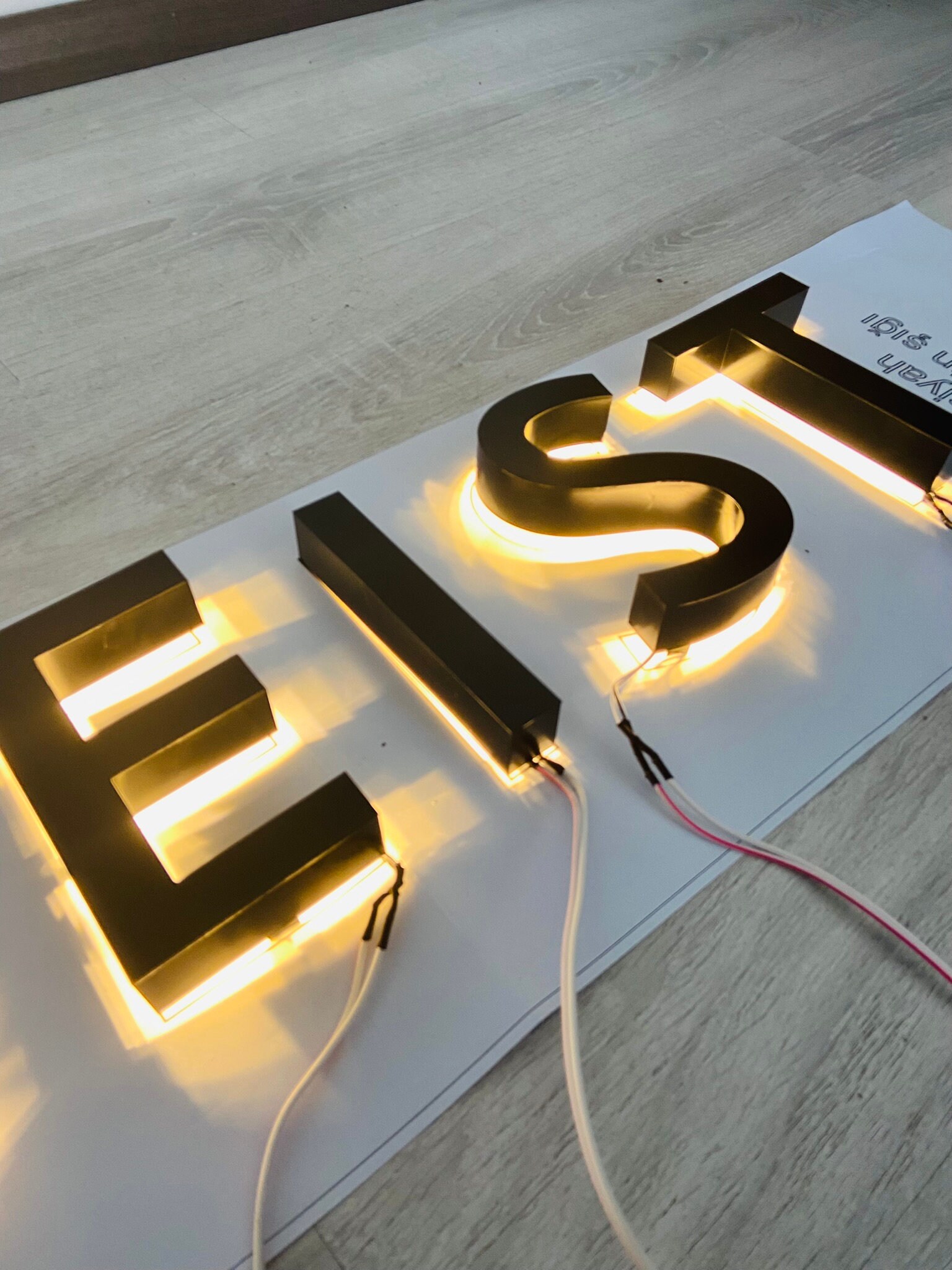 3d Backlit Sign 3d Led Signage Custom Outdoor Logo Light - Etsy