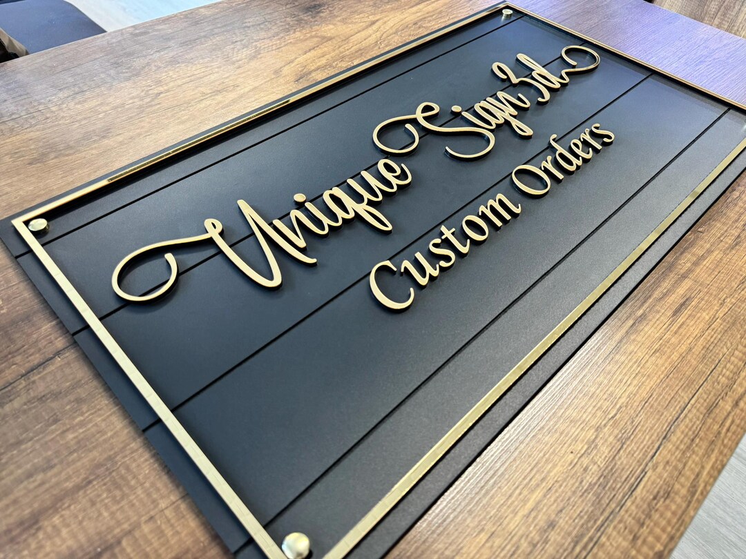 Custom Laser Cut, Clinic Sign, Sign With Raised 3D Design, Business ...