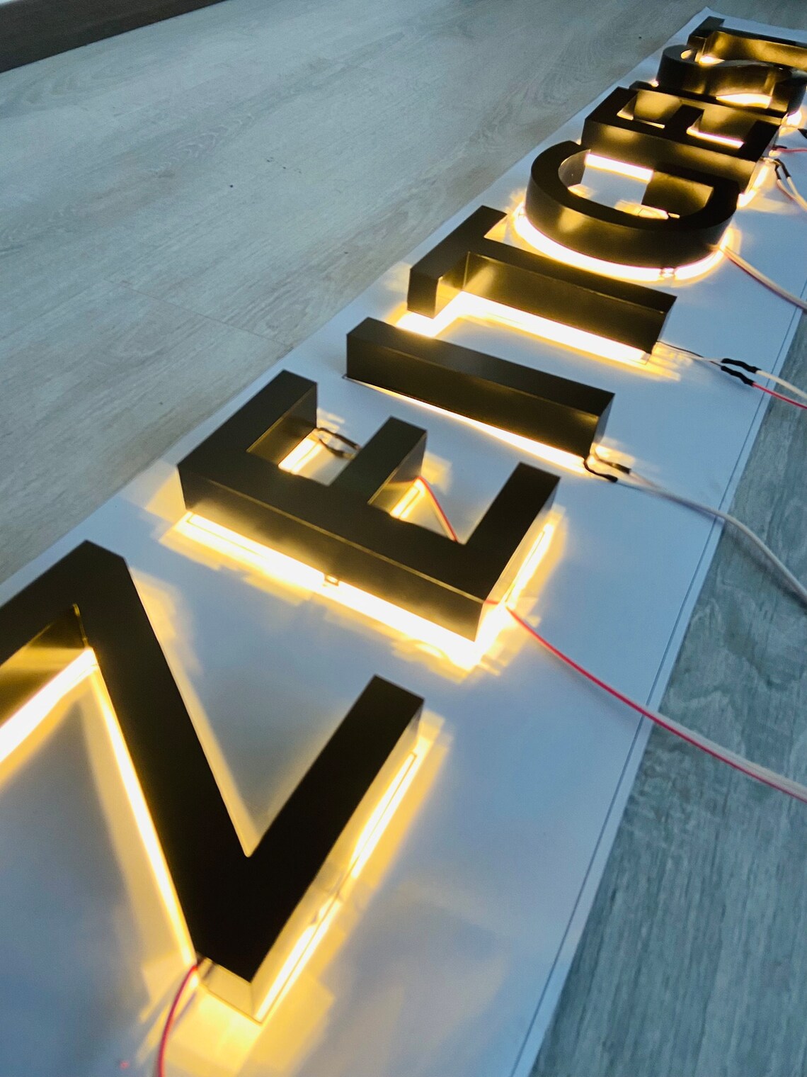 3d Backlit Sign 3d Led Signage Custom Outdoor Logo Light - Etsy