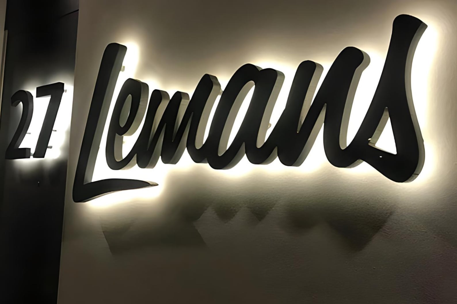 Custoım Backlit Sign, Metal Sign, Small Business Sign, Led Letter Sign ...