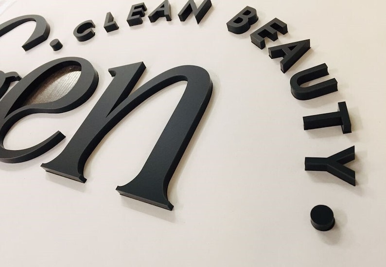 Laser Cut Logo Sign, Beauty Salon Sign, 3D Business Sign, Business ...