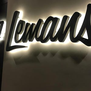 Personalized Illuminated Sign, Custom Back Lit Logo, Small Business ...