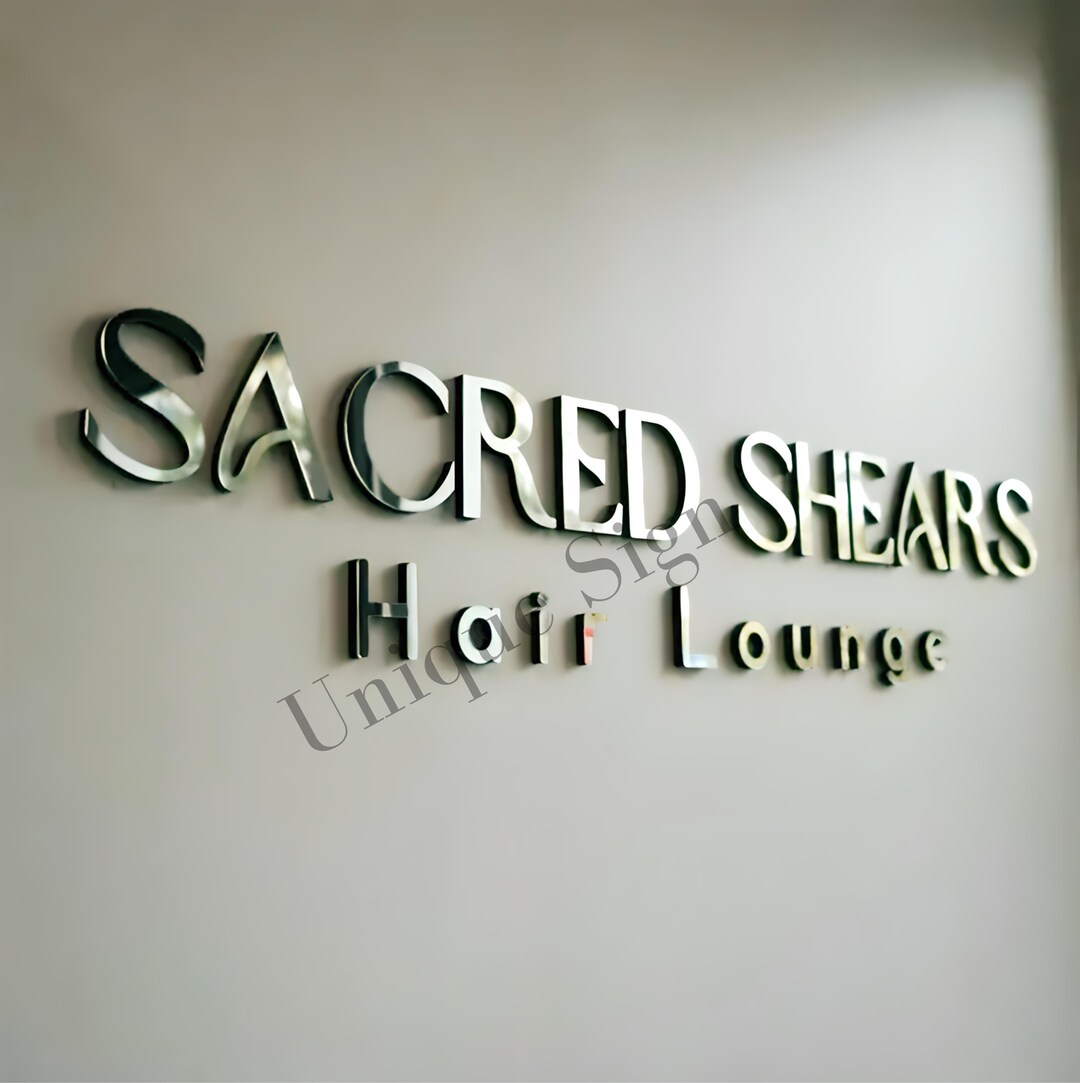 Custom Laser Cut, Clinic Sign, Sign With Raised 3D Design, Business ...