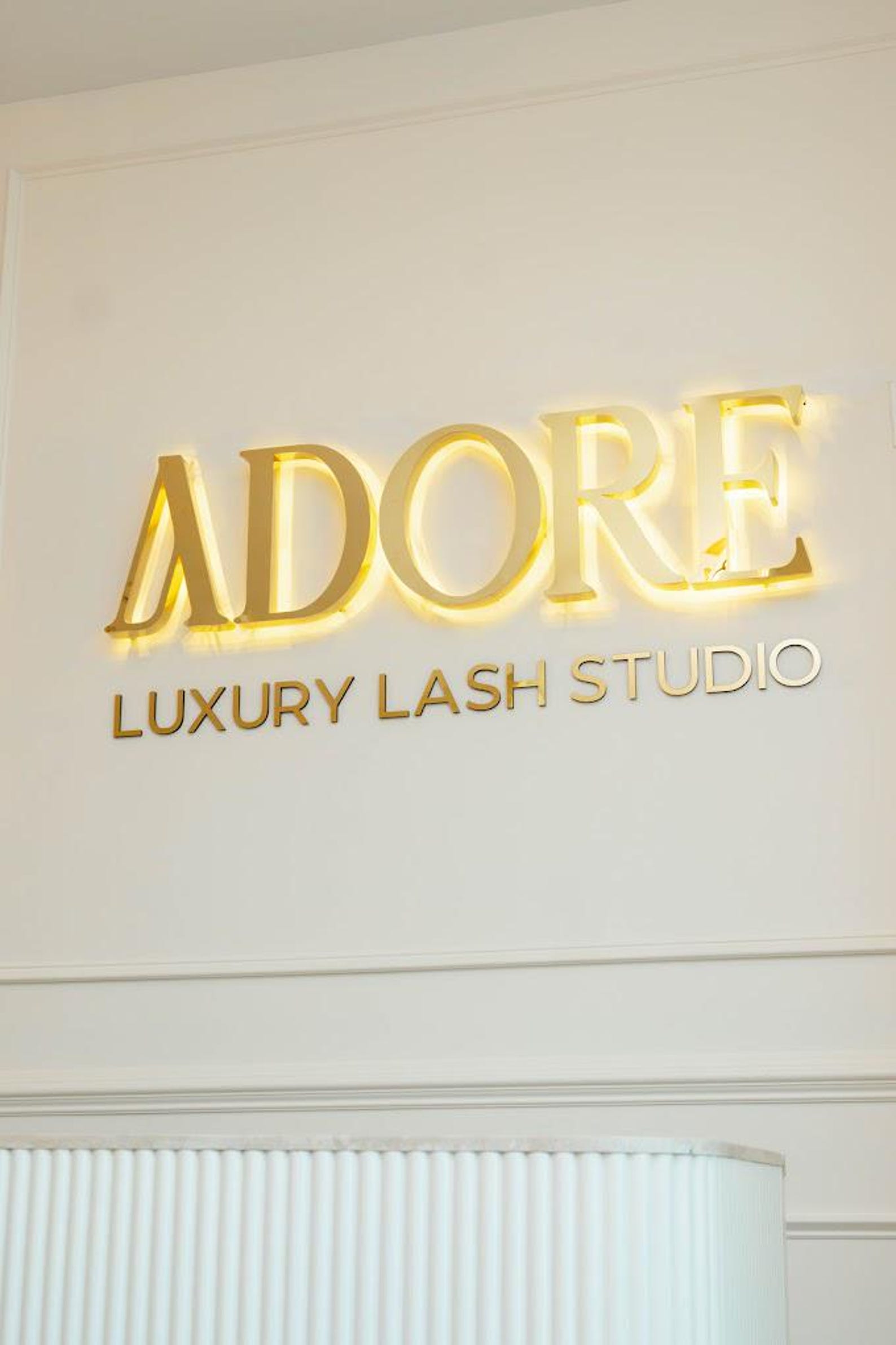 Custom Backlit Sign, Neon Sign, Gold Metal Sign, Beauty Salon Sign, 3D ...