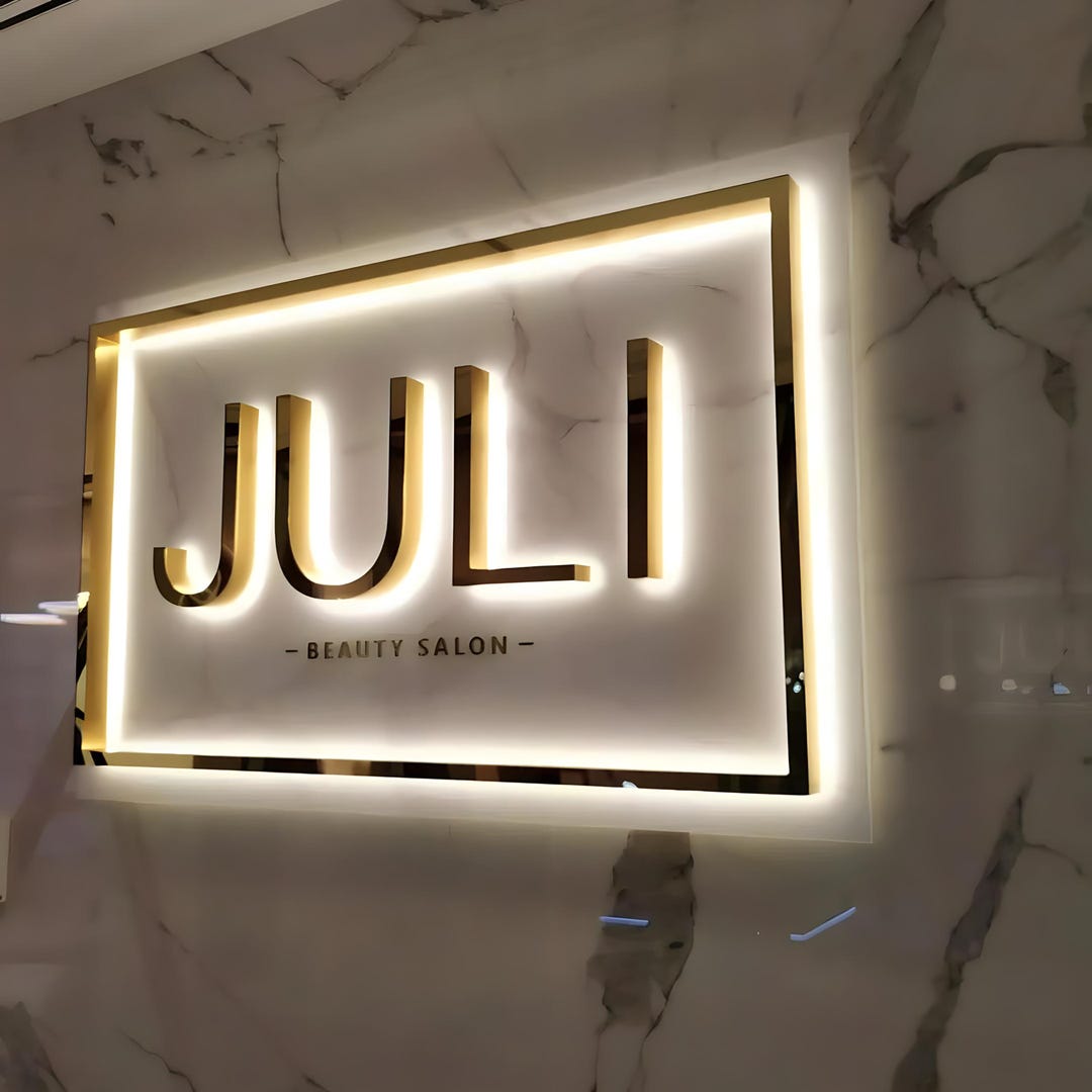 Backlit Sign Backlit Metal Sign, Backlit Letters, Backlit Logo Sign ...