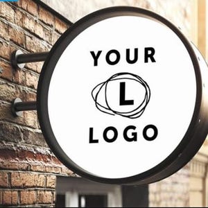 Double-sided Logo Sign, Shop Sign, Blade Sign, Shop Window Blade Sign ...