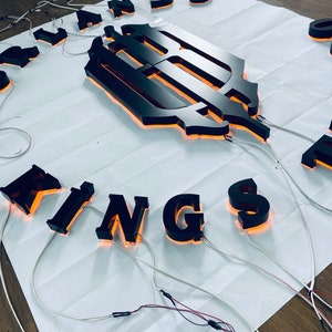 3d Backlit Sign 3d Led Signage Custom Outdoor Logo Light - Etsy