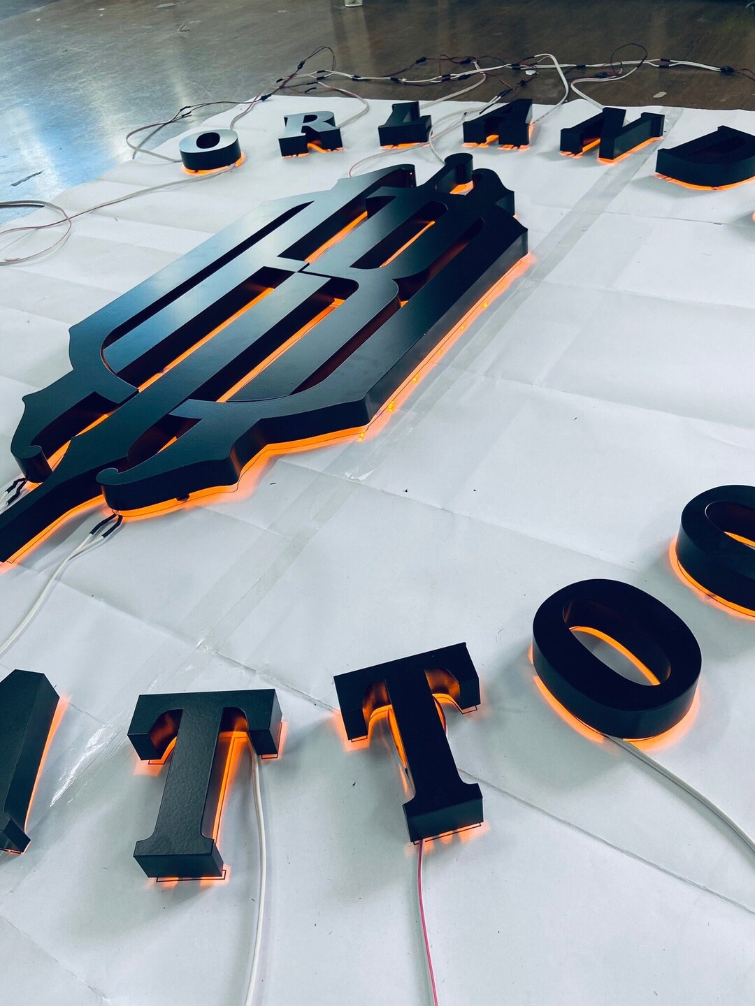 3d Backlit Sign 3d Led Signage Custom Outdoor Logo Light - Etsy