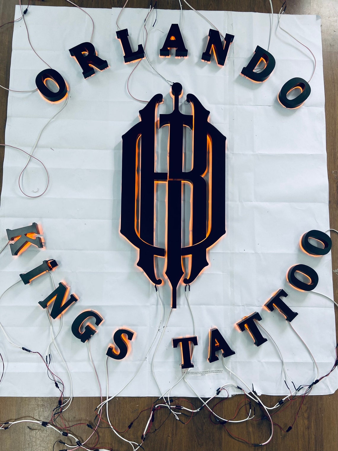 3d Backlit Sign 3d Led Signage Custom Outdoor Logo Light - Etsy