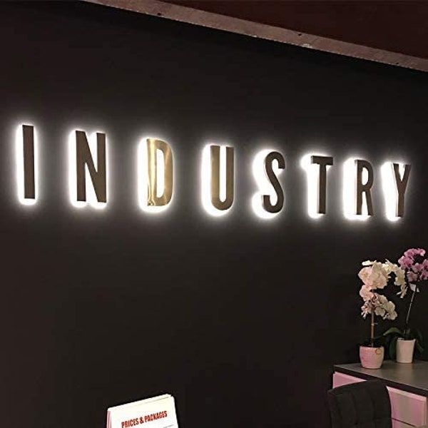 Brushed Metal Neon Sign - Etsy