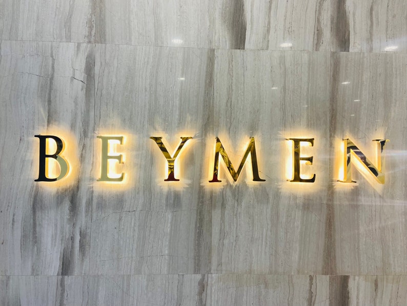 3d Backlit Sign 3d Led Signage Custom Outdoor Logo Light - Etsy