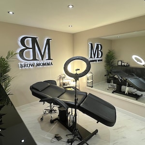 Backlit Logo Sign, Beauty Salon Sign, 3D Business Sign, Business ...