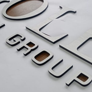 Custom Laser Cut Logo Sign,lobby Sign, Office Decor, Office Sign for ...
