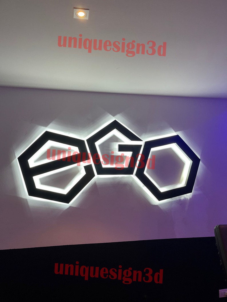 Signage for Wall Business, Custom Illuminated Sign Logo, Custom ...