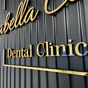 Custom Laser Cut, Clinic Sign, Sign With Raised 3D Design, Business ...