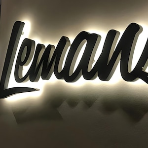 3d Backlit Sign 3d Led Signage Custom Outdoor Logo, Light Sign 3d ...