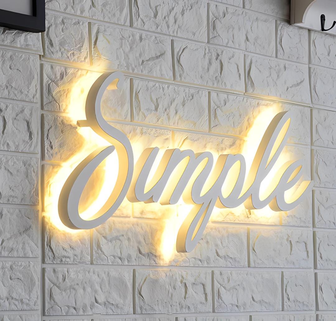 Backlit Sign Custom Laser Cut Clinic Sign, Sign With Raised 3D Design ...