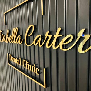 Custom Laser Cut, Clinic Sign, Sign With Raised 3D Design, Business ...