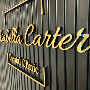 Custom Laser Cut, Clinic Sign, Sign With Raised 3D Design, Business ...