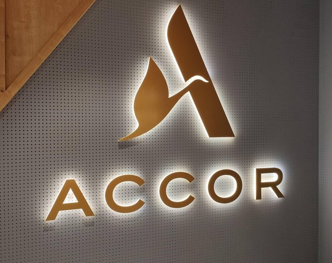 3d Backlit Sign 3d Led Signage Custom Outdoor Logo, Light Sign 3d ...