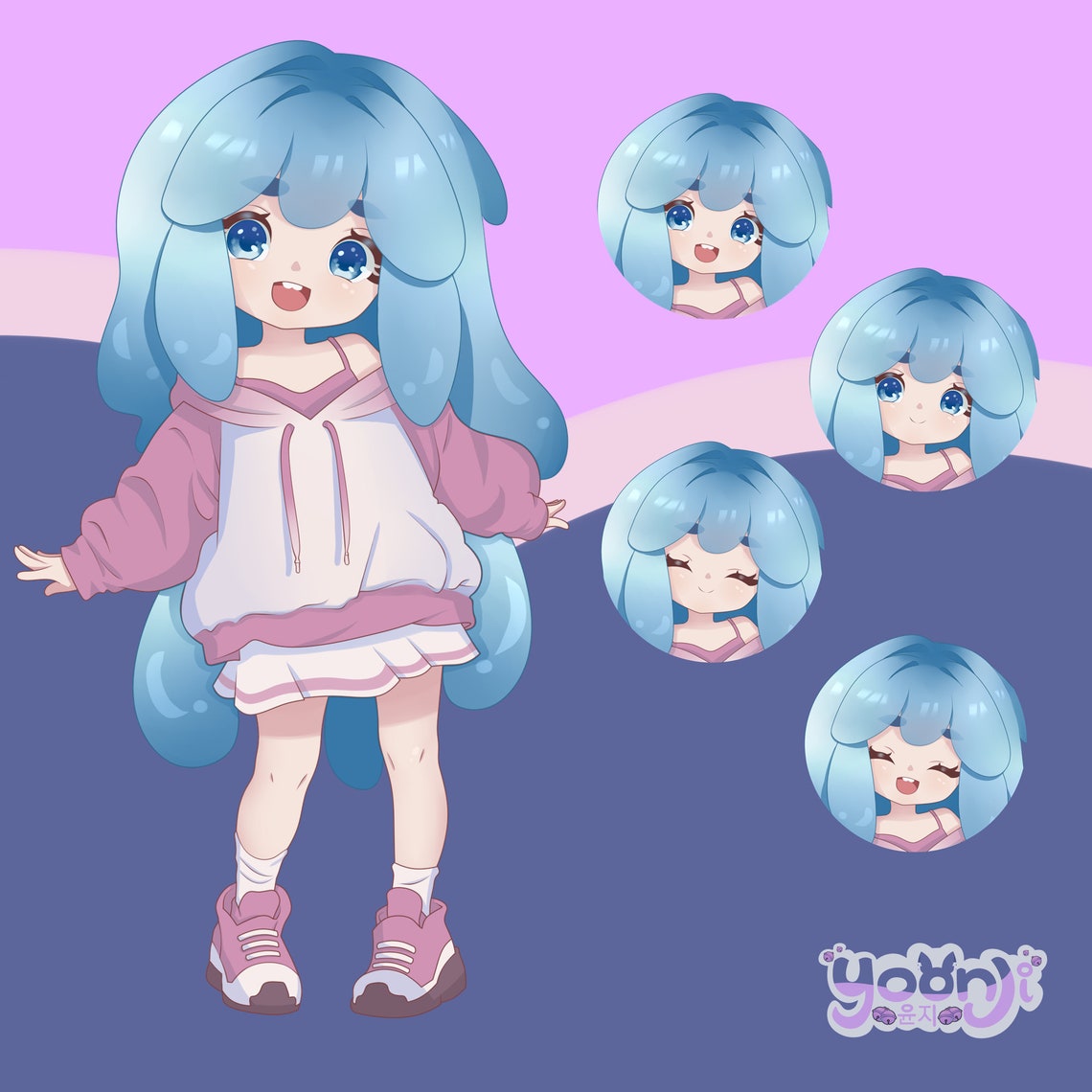 Slime Girl / Pngtuber / Twitch / Youtube / Vtuber / Ready to Use ...