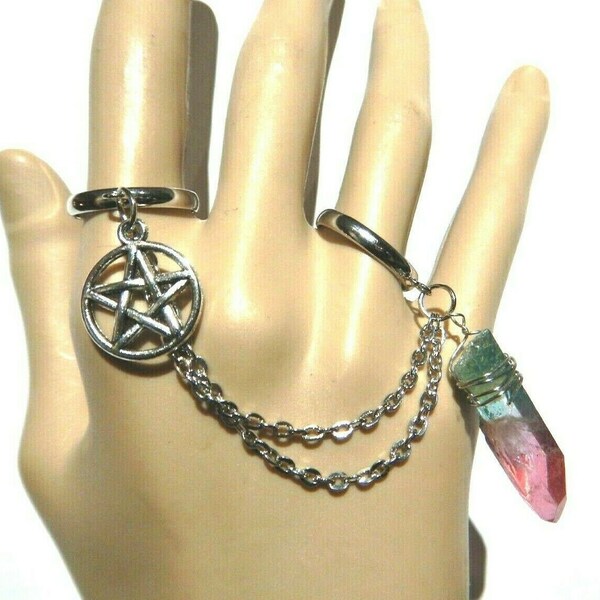 Double Ring Chain - Etsy