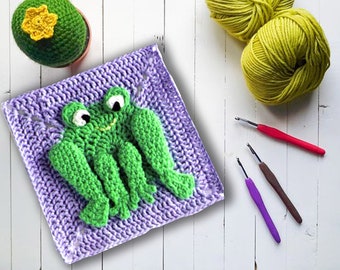 Granny Square Frog - Etsy