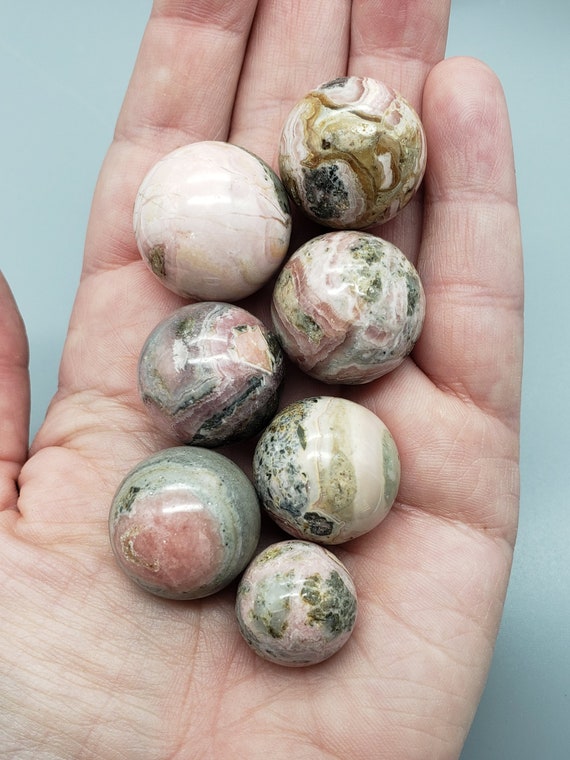 Rhodochrosite Spheres - Etsy