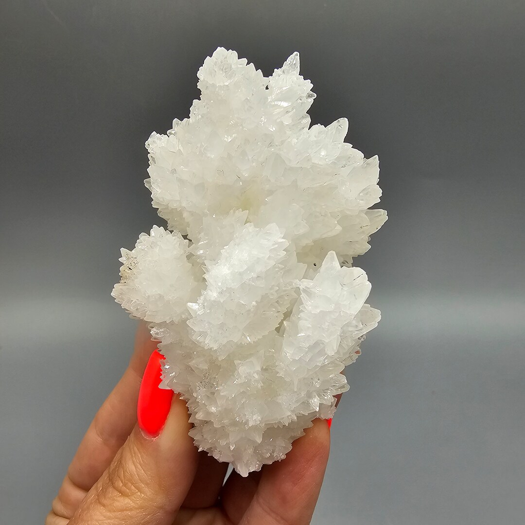 Cave Calcite, White Aragonite Cluster, Santa Eulalia, Mexico - Etsy