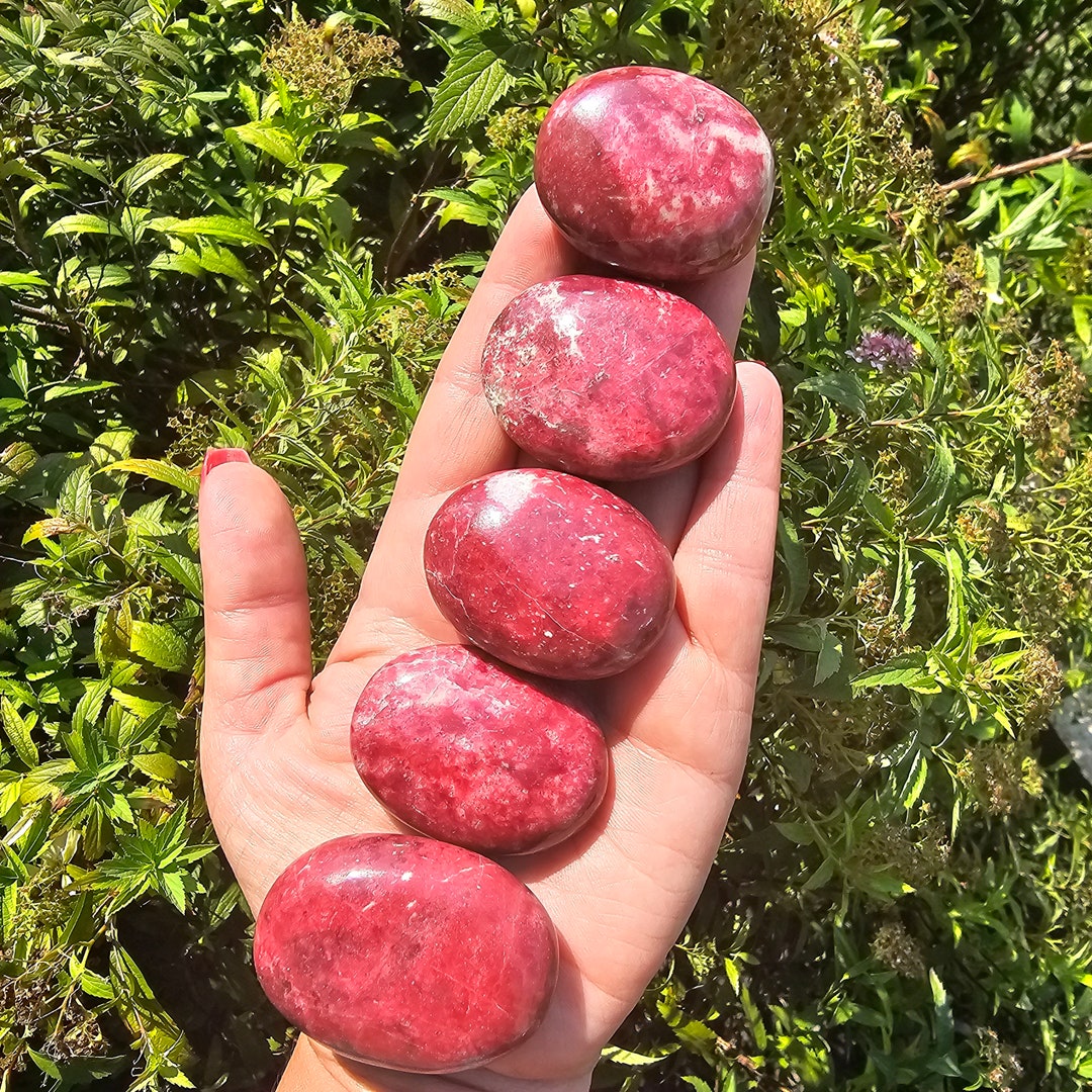 Thulite Palm Stones From Norway - Etsy